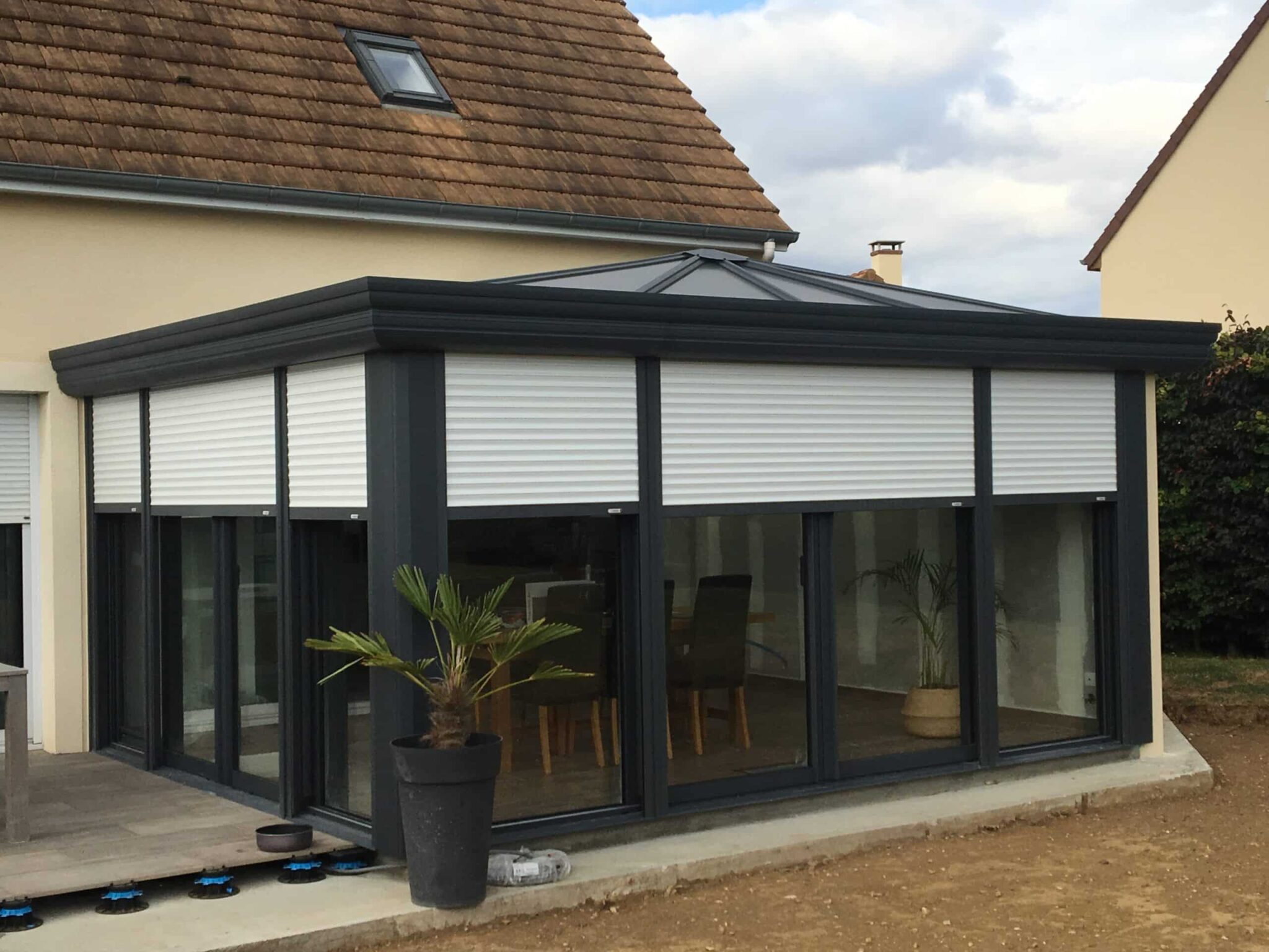 Véranda classique et authentique en Normandie | Blavait